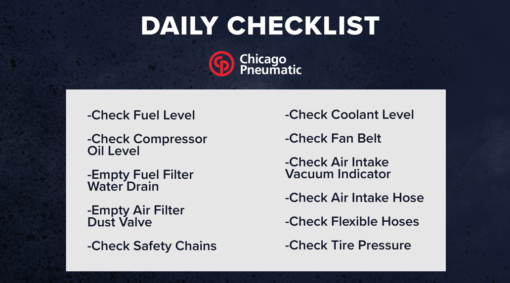 Chicago Pneumatic Compressor - Operation and Maintenance