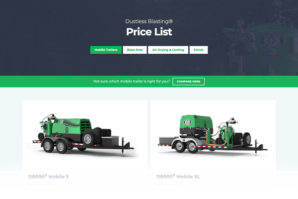 Dustless Blasting Price List